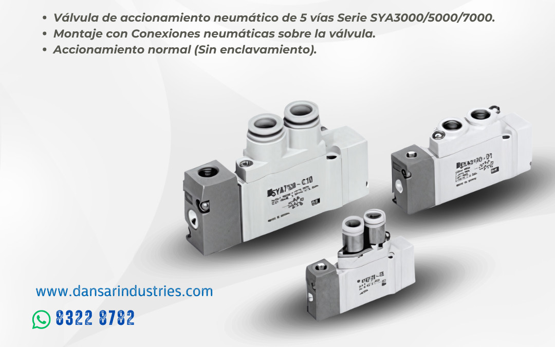 Accionamiento Neumático SMC de 5 Vías - Control Eficiente de Fluidos ...